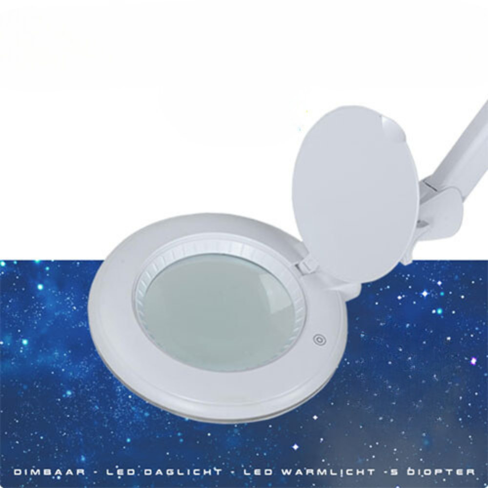 Lampe loupe Dioptre 5 BLANCHE